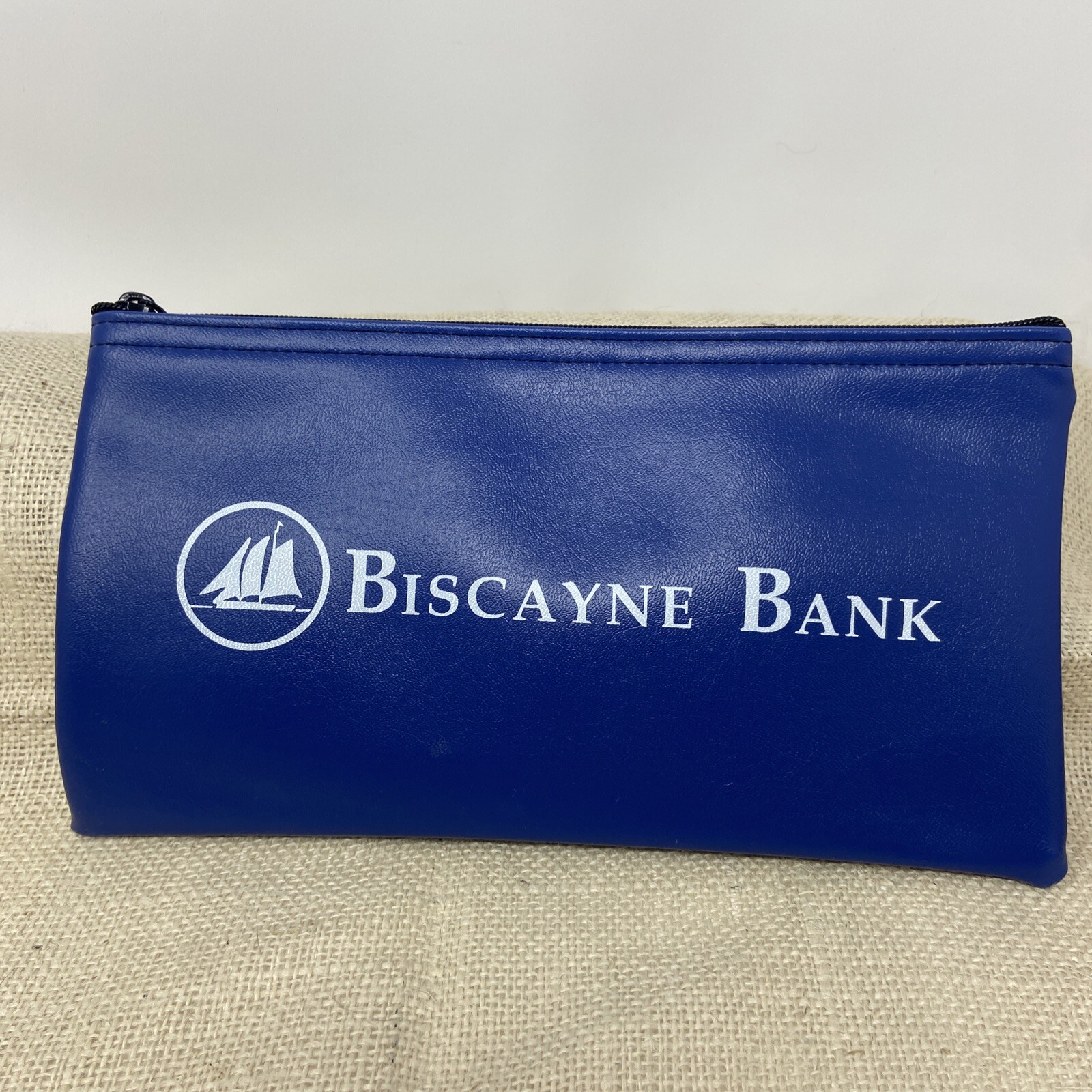 Biscayne Bank Zipper Deposit Money Bag Pouch Vintage Banking | eBay