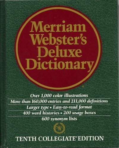 Dic Merriam Websters Deluxe Dictionary by Merriam-Webster (Hardcover ...