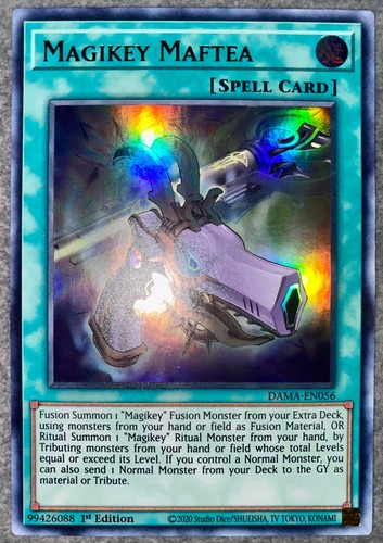 Yu-Gi-Oh! Magikey Maftea 1st Ed. Ultra Rare! DAMA-EN056 - NearMint/Mint ...