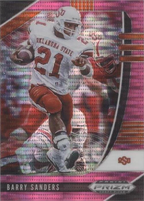2020 Panini Prizm Draft Picks - Barry Sanders #11 Pink Pulsar Prizm for ...