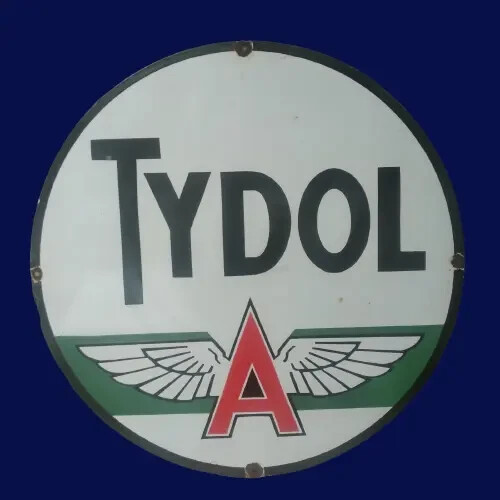 TYDOL PORCELAIN ENAMEL SIGN SIZE 42"INCHE | eBay