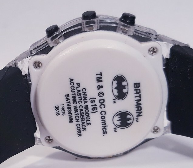 Batman Watch Tm & Dc Comics By Accutime Multicolor Flashing Light Up ...