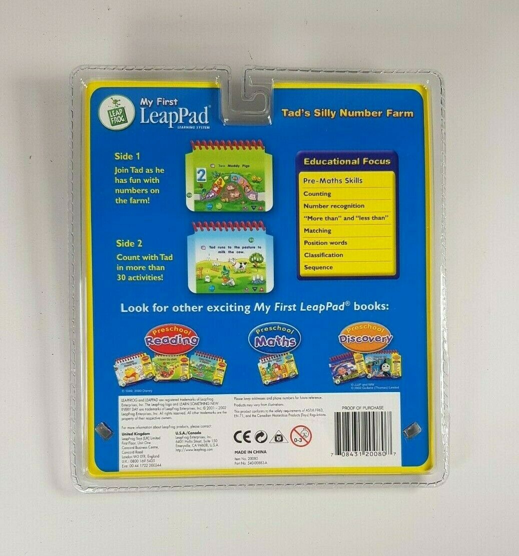 New - Tad's Silly Number Farm Math Leap Frog My First LeapPad Learning ...