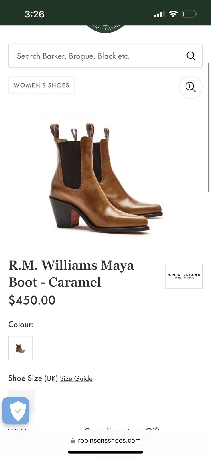 RM Williams Maya Boot 10D - Gem