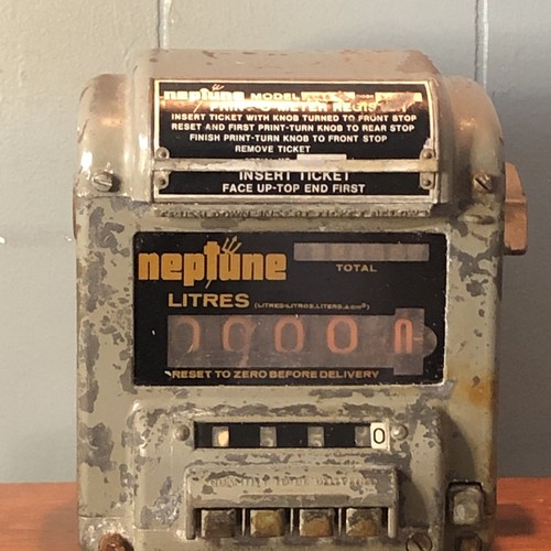 Vintage Metric NEPTUNE Model 434 Print-O-Meter Register Fuel Gas Oil ...