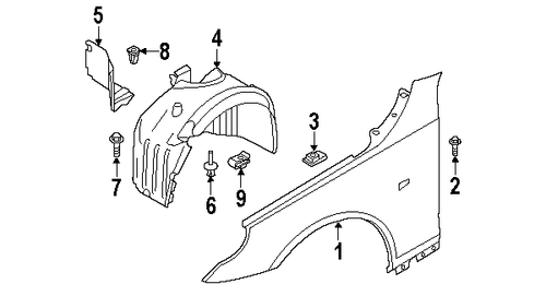 BMW 51717050538 GENUINE OEM FENDER LINER LOWER COVER | eBay