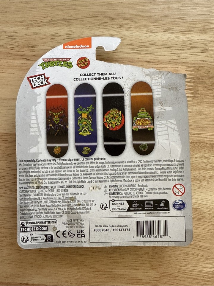 Tech Deck Santa Cruz TMNT Teenage Mutant Ninja Turtles Michelangelo | eBay