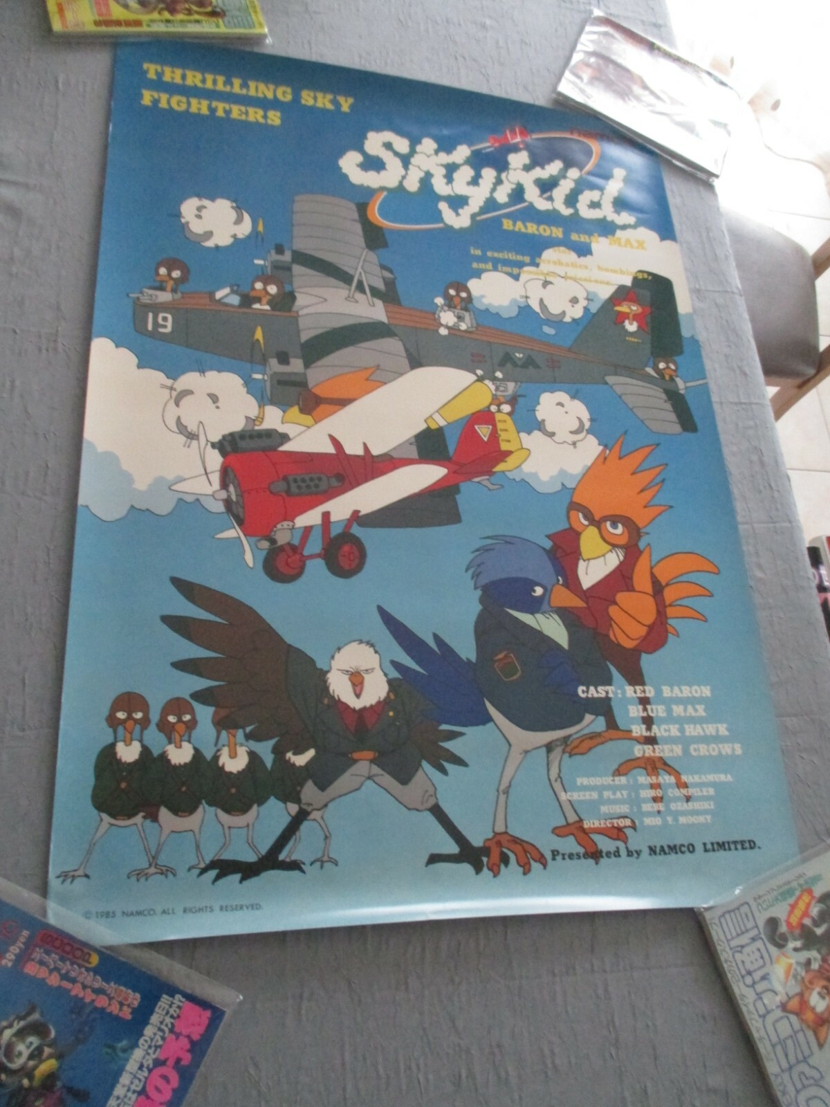 >> SKY KID SKYKID SHOOT NAMCO ACTION ARCADE B1 SIZE OFFICIAL POSTER!