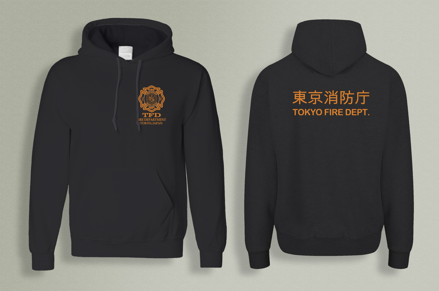 Tokyo Fire Department TFD Firefighter Pullover Hoodie | eBay