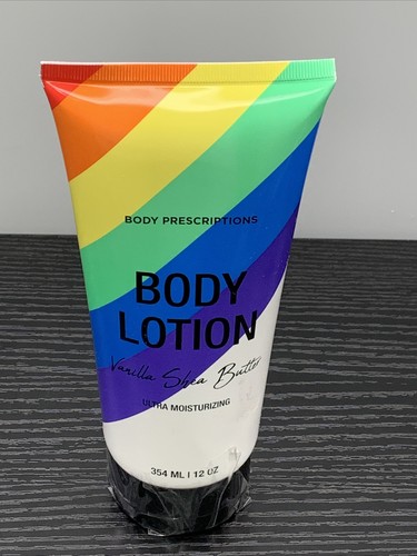 Body Prescriptions Vanilla Shea Butter Lotion Pride Rainbow Foil Sealed ...
