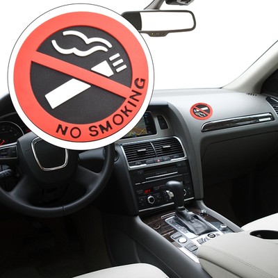 No Smoking Signs for Car Interior Maintain Cleanliness and Residue Free ...