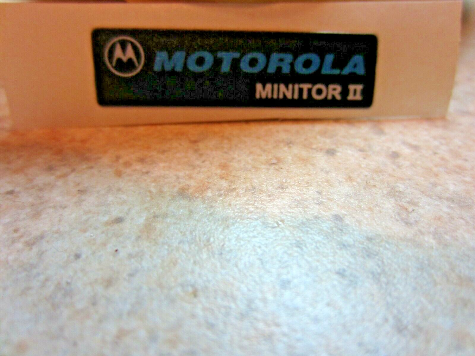 New Motorola Minitor II Name Plate Label | eBay