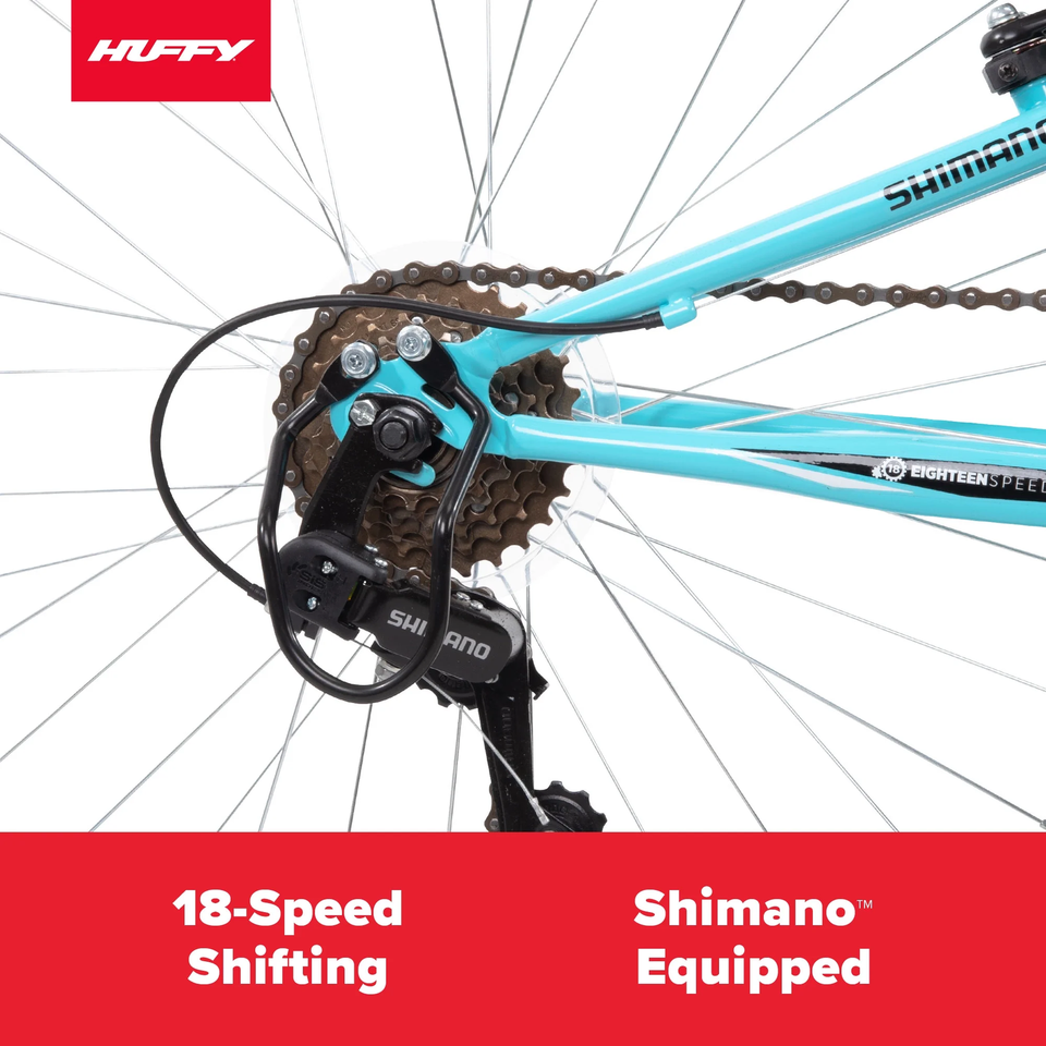 Huffy 26" Trail Runner Women's Mountain Bike Black/Teal for Riders 5'0"+ | eBay