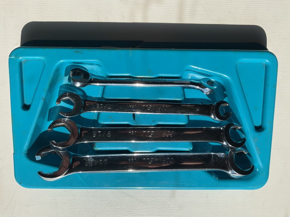 Cornwell USA Line Wrench Set in Tray | 4 Piece | Line/Flare Nut Wrench