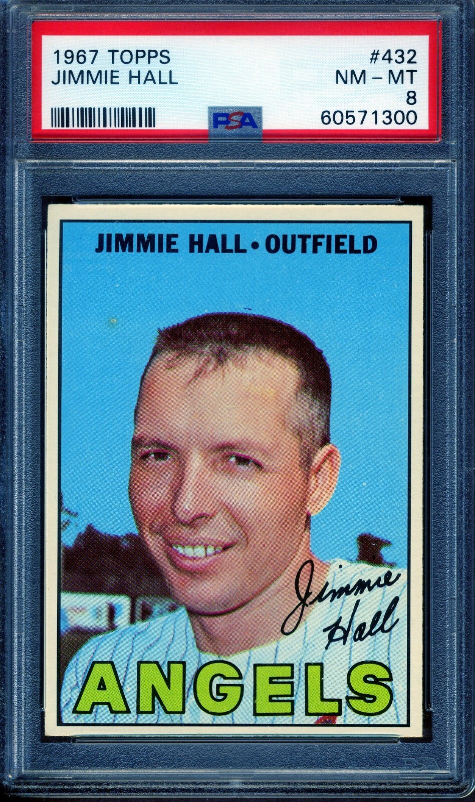 1967 Topps #432 Jimmie Hall PSA 8 NM-MT *California Angels* | eBay