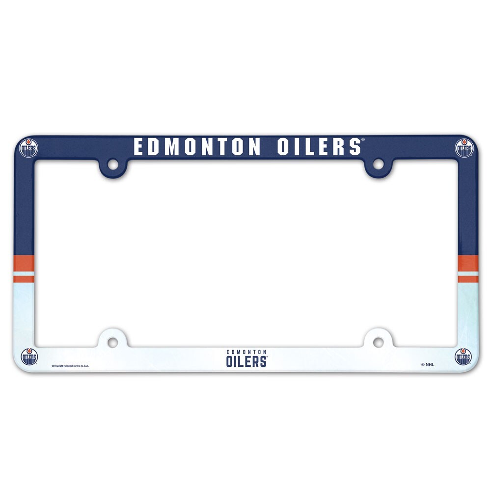 Edmonton Oilers Wincraft NHL Poly License Plate Frame | eBay