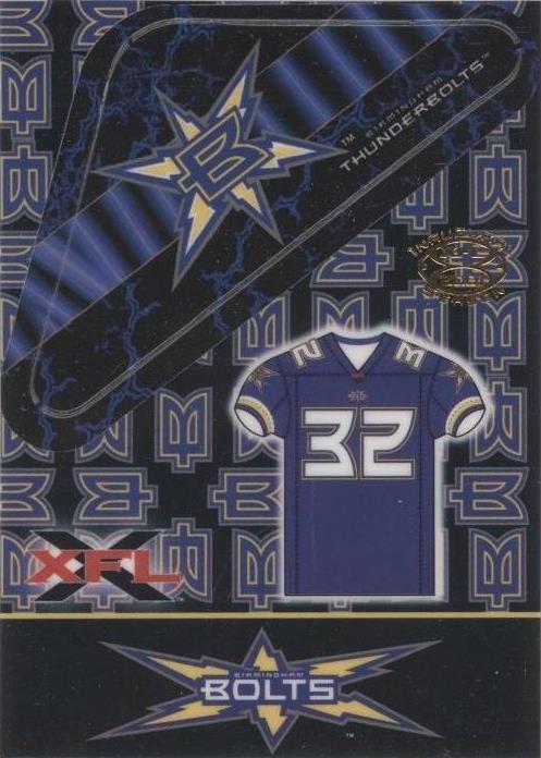 2001 Artbox XFL Tabletop Football - Birmingham Thunderbolts #10 for sale online | eBay