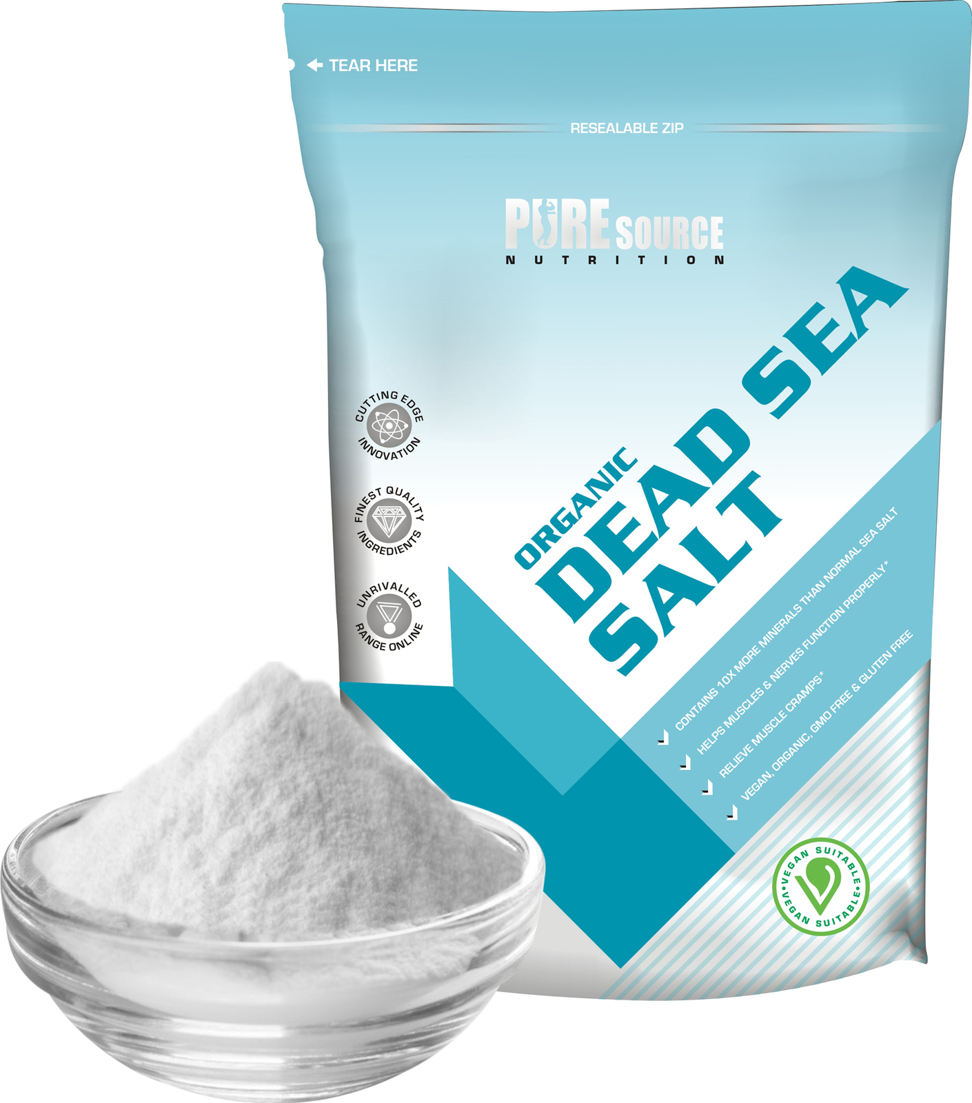 PSN 100% Organic Dead Sea Salt Fine&Coarse 100g-25kg Mineral Rich Bath ...