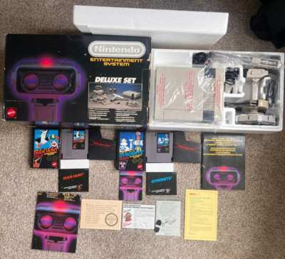 Nintendo Console NES Deluxe Set Rob The Robot Complete 45496610012| eBay