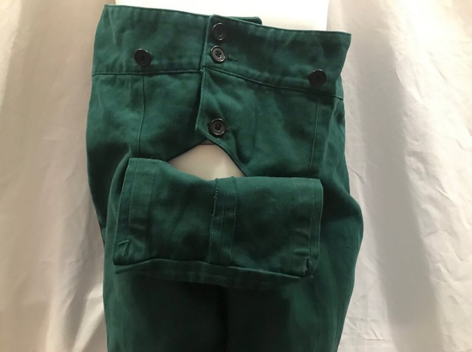 Old Movie prop costume Napoleonic War Green Uniform Waterloo coat pants ...