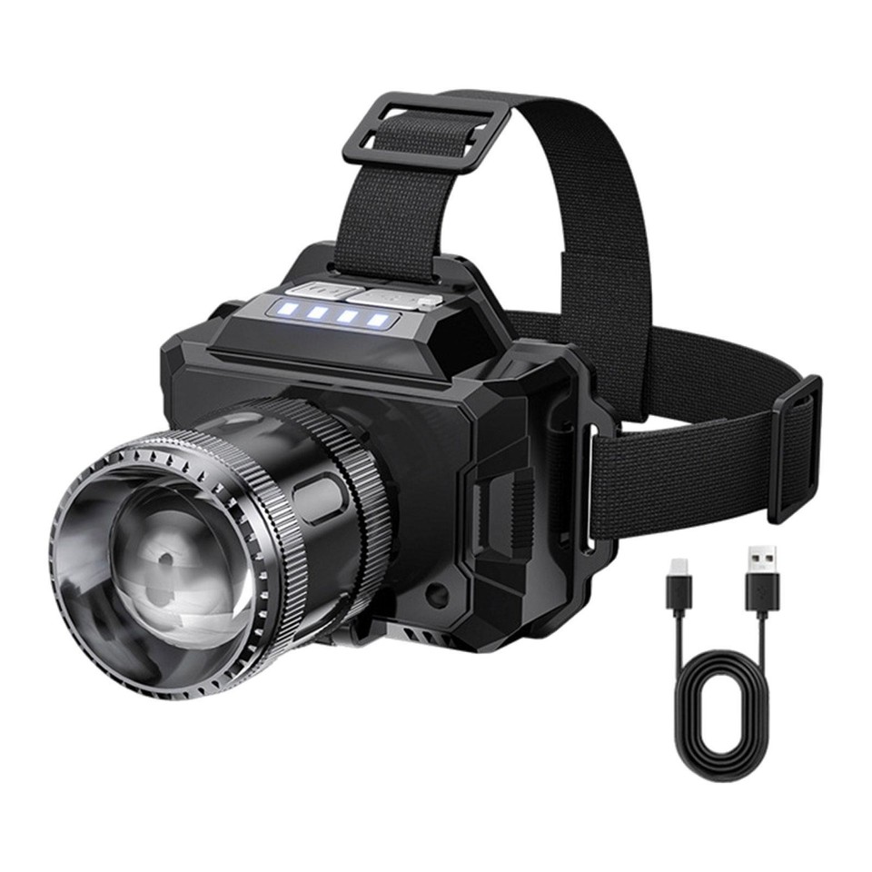 Outdoor Head Light Headlight Waterproof with Strap Supplies Versatile ...
