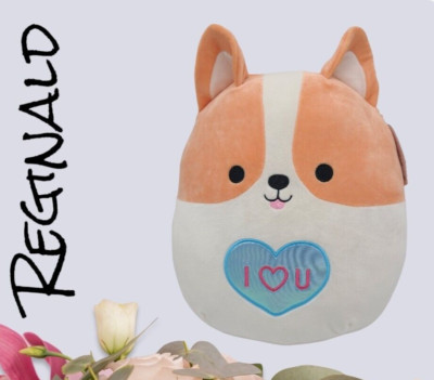 Squishmallow Reginald The Corgi "I Love You" Corgi Dog Plush 12" | eBay
