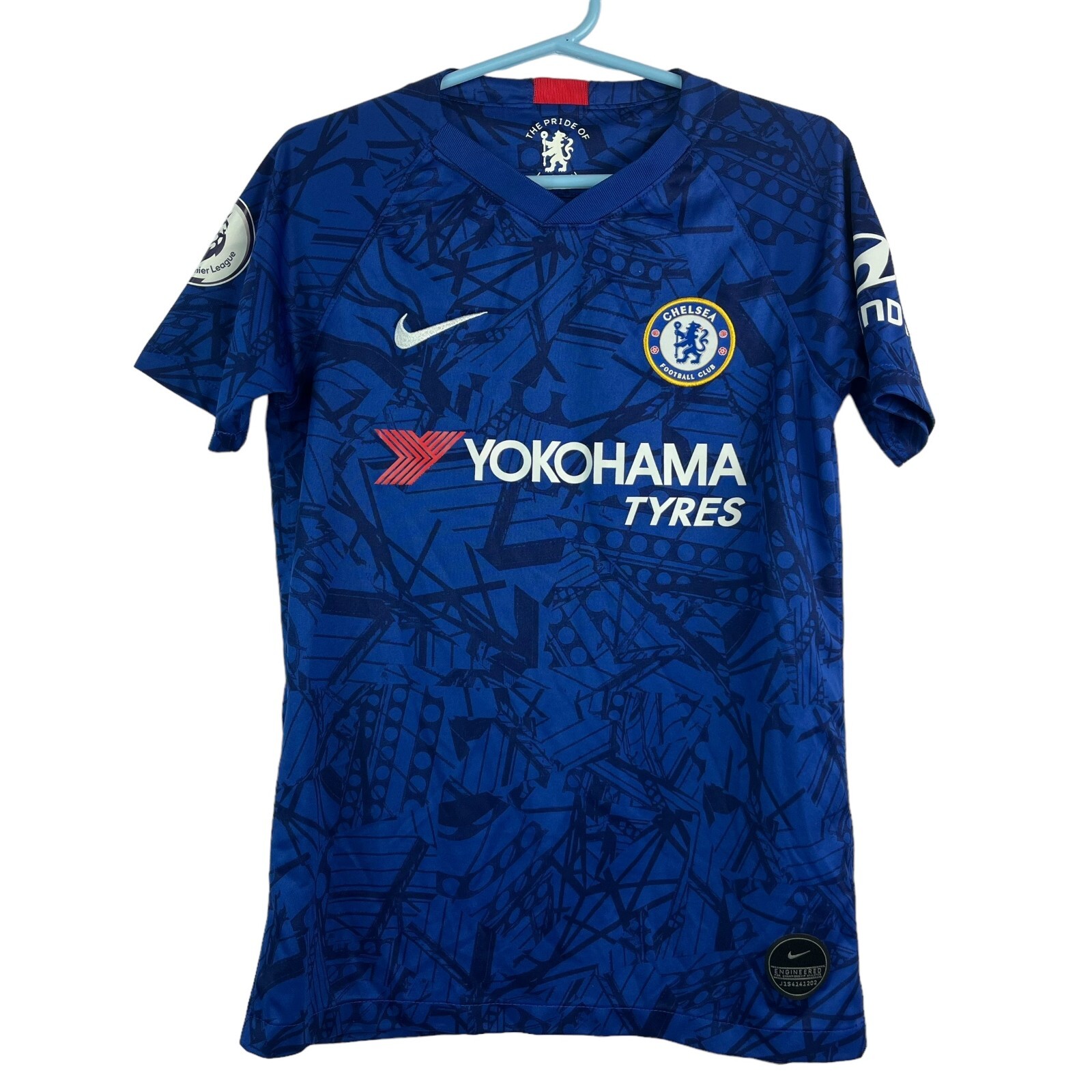 Nike UK Chelsea Football Club Youth L Soccer 2019-20 Home Jersey #9 Abraham Blue | eBay