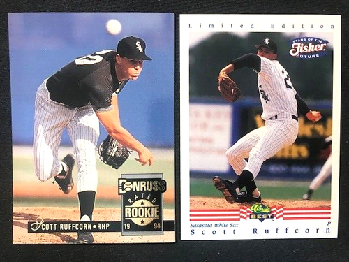 MLB - Scott Ruffcorn 1994 Donruss Rated Rookie & 1993 Fisher Stars of ...
