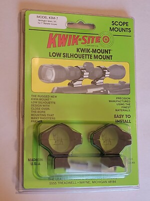KWIK-SITE scope rings for Remington Seven LWT 1" diameter scopes KSM-7 | eBay