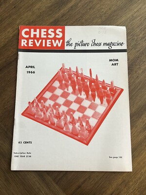 Vintage Chess Review The Picture Chess Magazine April 1966 Mom Art | eBay