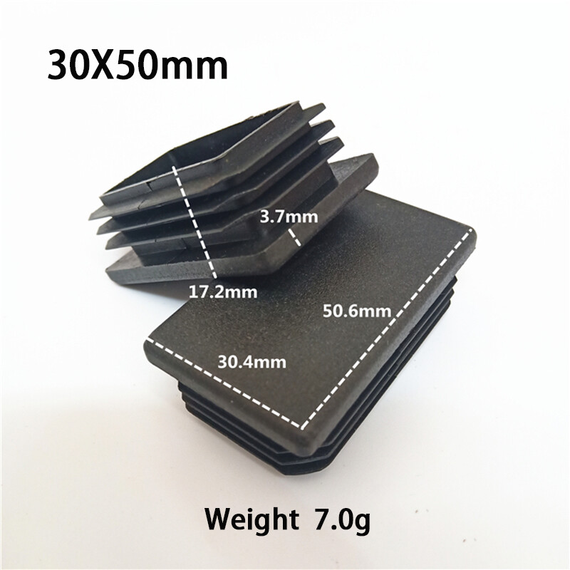 Square Plastic End Caps Tube Inserts Bungs Blanking Plugs AntiScratch ...