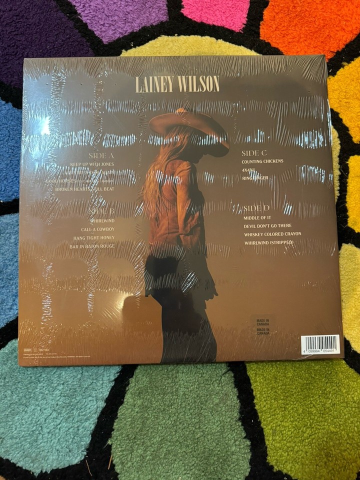 NEW LAINEY WILSON SIGNED COLORED VINYL WHIRLWIND AUTOGRAPHED IN HAND | eBay