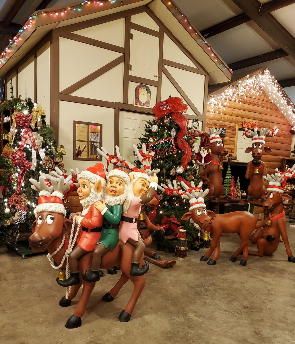 Funny Reindeer Statue