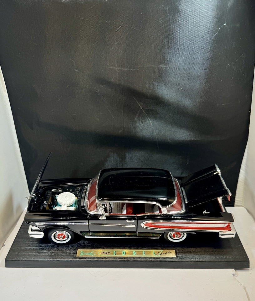 ERTL Road Legends 1958 Edsel Citation Black & Red 1/18 Diecast Metal ...