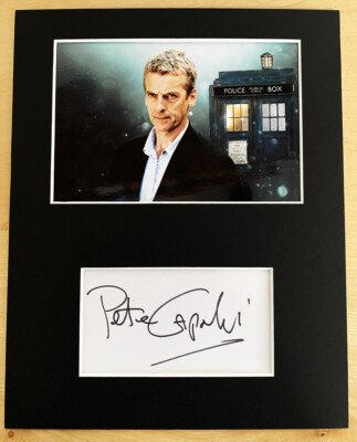 PETER CAPALDI HAND SIGNED Autograph Mounted With Photo DOCTOR WHO The ...