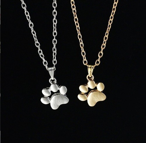 Fashion Women Cute Animal Paw Chain Pendant Gold Silver Necklace ...