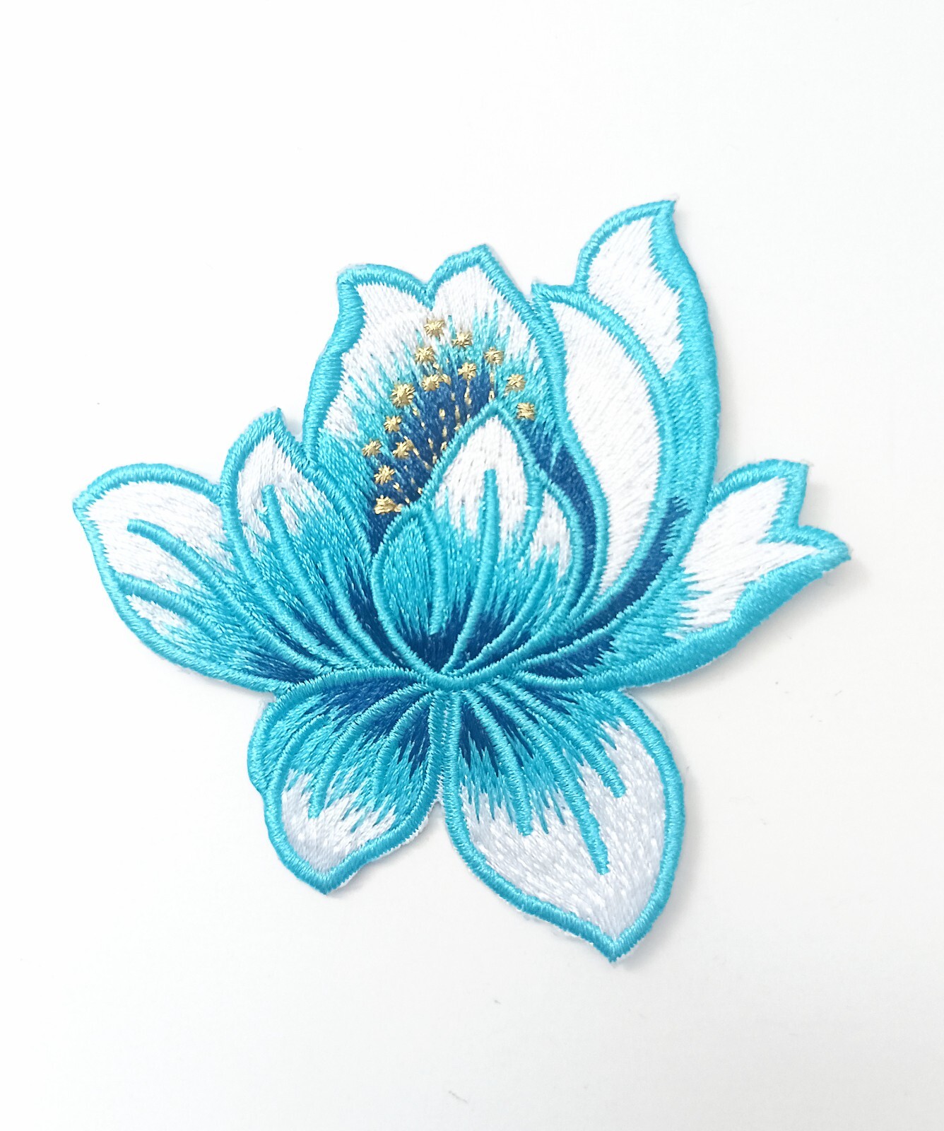 Lotus Flower Embroidered W3.2" X H3.2" INCH Iron On Patch 3603 | eBay