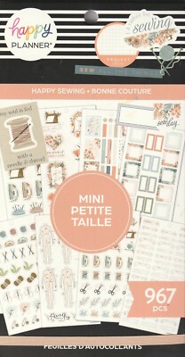 The Happy Planner HAPPY SEWING theme 967 stickers Fast Free Shipping | eBay
