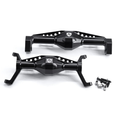 NEW Powerhobby Aluminum Front & Rear Axles Axial 1/18 Capra UTB18 Black ...