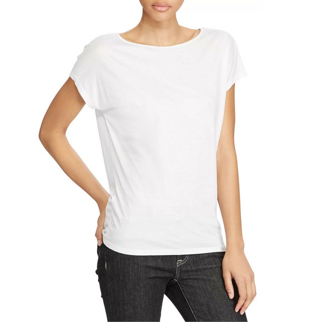 Ralph Lauren Womens 1215 White Metallic Top XL B B for sale online | eBay