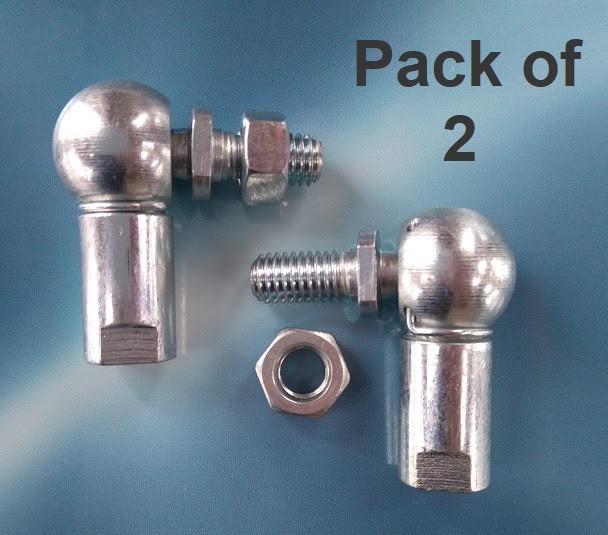 Gas Strut Rod End 90 Degree Angle Ball Joint M5 M6 M8 M10 M12 BZP Steel ...