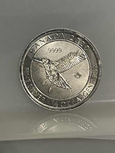 2020 Canada $2 - 0.5oz - 1/2oz - Red Tailed Hawk - .9999 Fine Silver ...