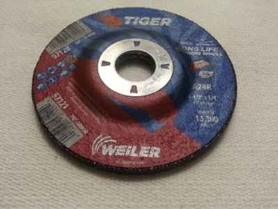 NEW WEILER 57120 TIGER 4-1/2" x 1/4" x 7/8" GRINDING WHEEL | eBay