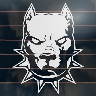 PIT BULL TERRIER Sticker 210mm head dog car window vinyl decal | eBay ...