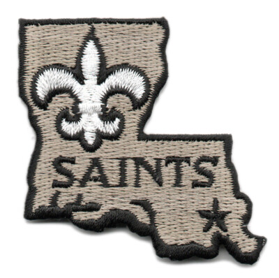 NEW ORLEANS SAINTS NFL FOOTBALL VINTAGE 1 7/8" STATE LOGO TEAM PATCH | eBay