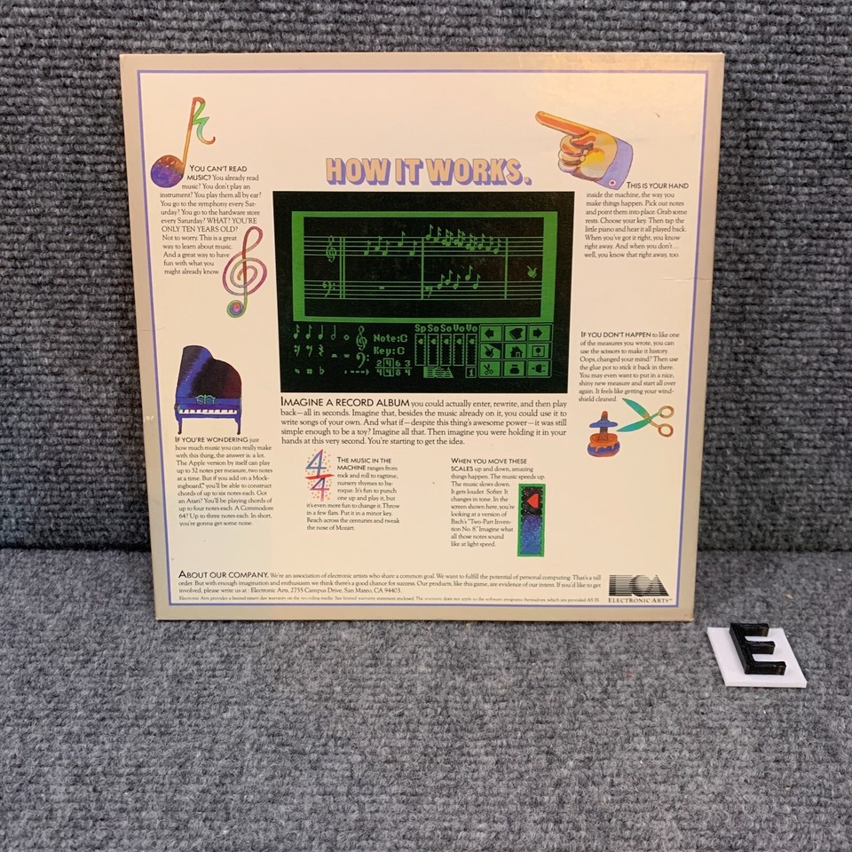 Vintage Atari Computer Disk Will Harvey's Music Construction Set W ...