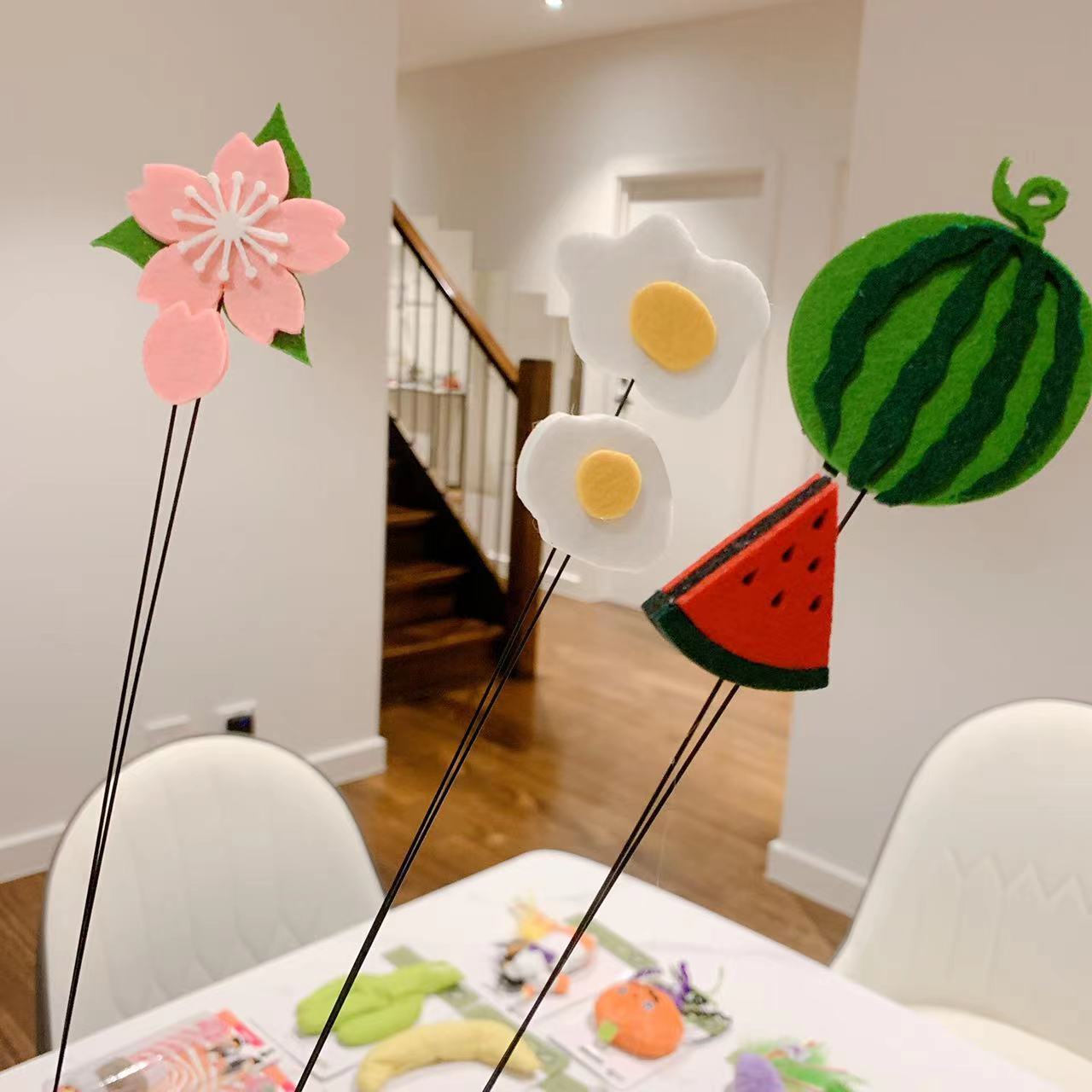 Cat Play Toy Cute Teaser Wand Interactive Stick Kitten Pet Fun Nonacat ...