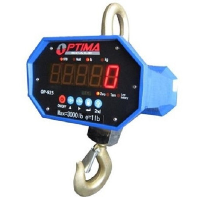 NEW! Optima Scales Heavy-Duty Crane Scale - 6000 lbs x 2 lb. LED ...