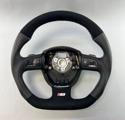 AUDI A5 S5 RS5 Steering Wheel FLAT BOTTOM Full Reshaped Steering wheel ...