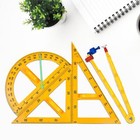 4Pcs Math Geometry Ruler Kit Teaching Aids Learning Tool Drafting ...